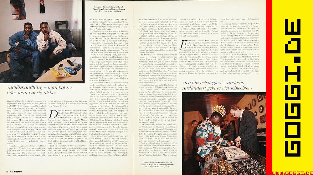 Afrikaner in der Bundesliga - ZEITmagazin | Goggi Strauss Photography